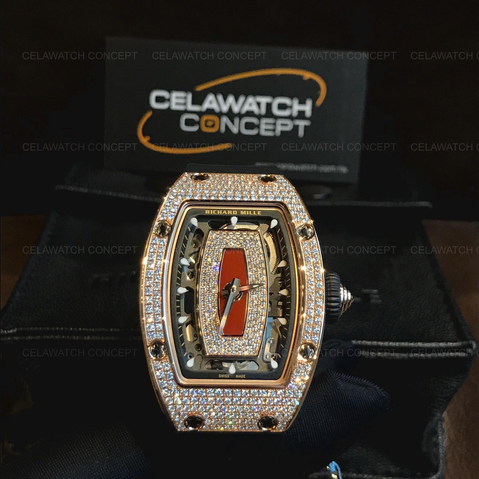 Products | CELAWATCH CONCEPT - RM07-01 Rose Gold Full Set Diamond